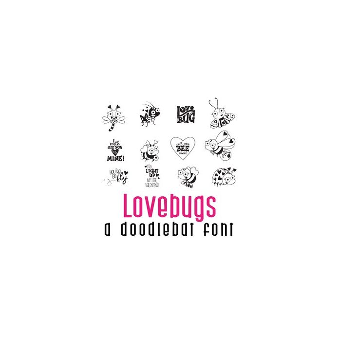 Lovebugs Doodlebat Font