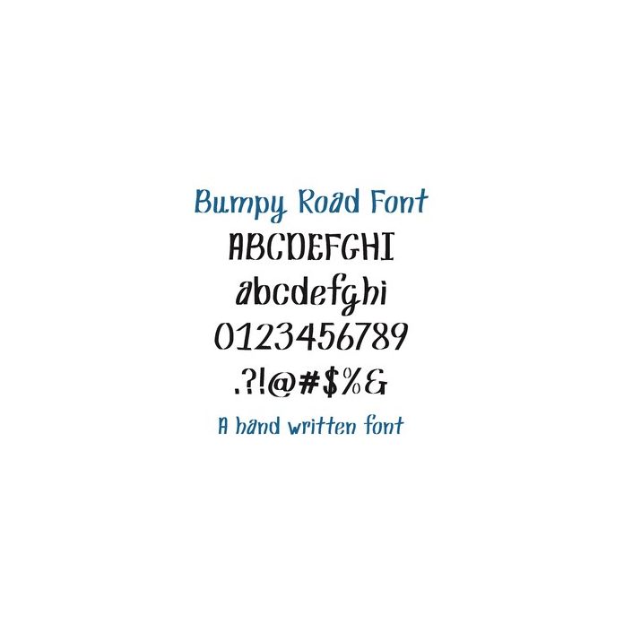 Bumpy Road Font