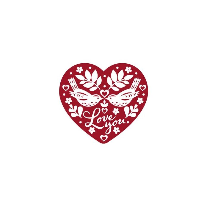 Scandi Valentine's Love Heart|463471