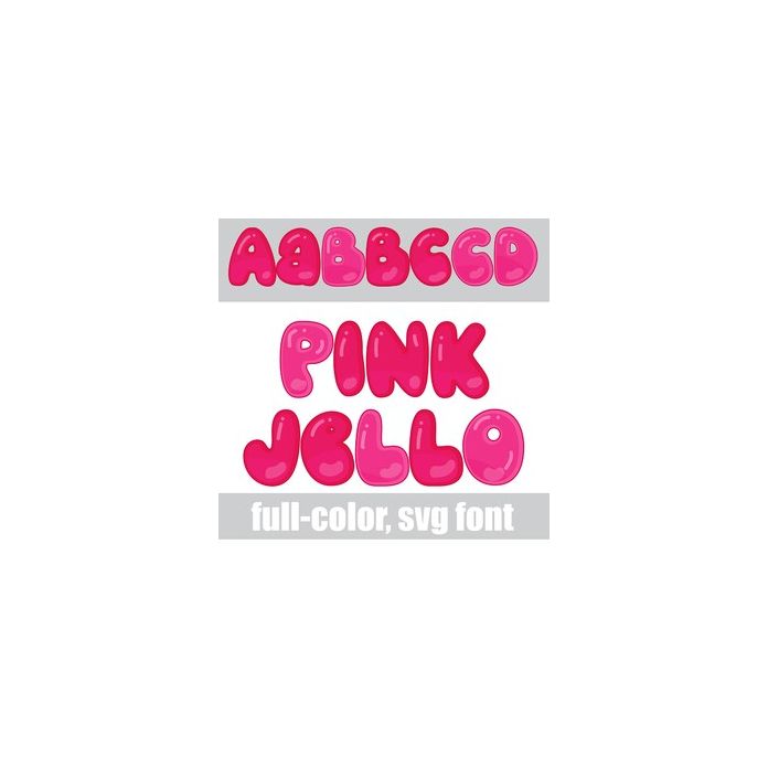 Pink Jello Color Font