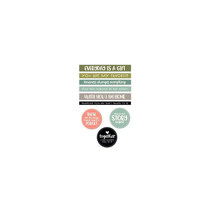 Our Story Inspirational Labels Sticker Sheet