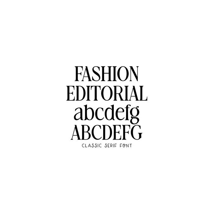 BFC Editorial Fashion Classic Serif Fashion Glamor Font