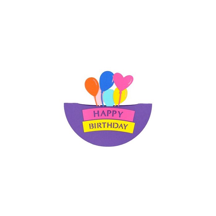 Rocking Happy Birthday Balloons Card