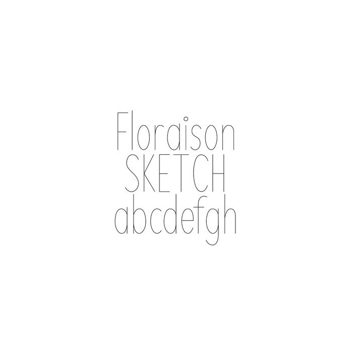 BFC Floraison Sketch Simple Classic Tall Sketch Font