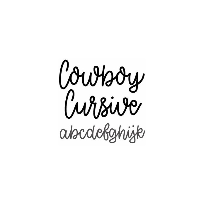 Cowboy cursive handwriting font