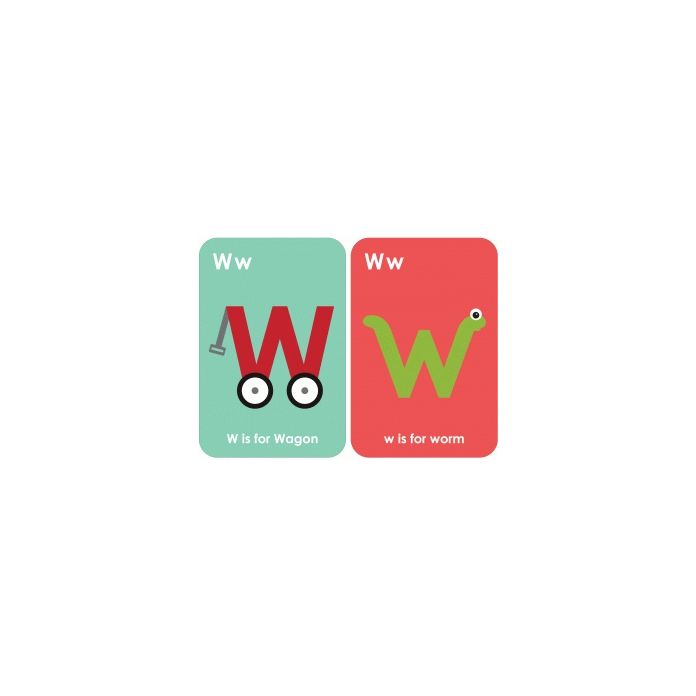 letter 'w' flashcard
