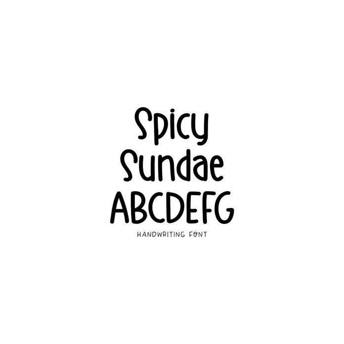 BFC Spicy Sundae Handwritten Planner Handwriting Font