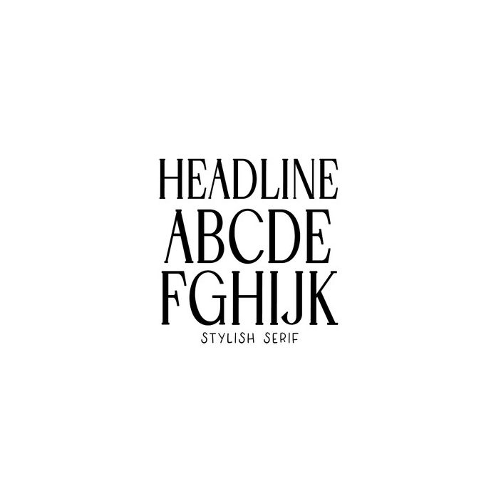 BFC Headline Classic Tall Fashion Condensed Serif Font