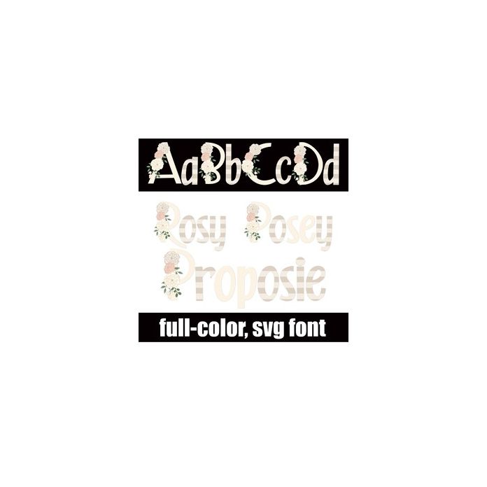 Rosey Posey Proposie Color Font