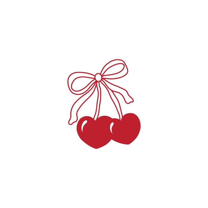 Heart Cherry Bow
