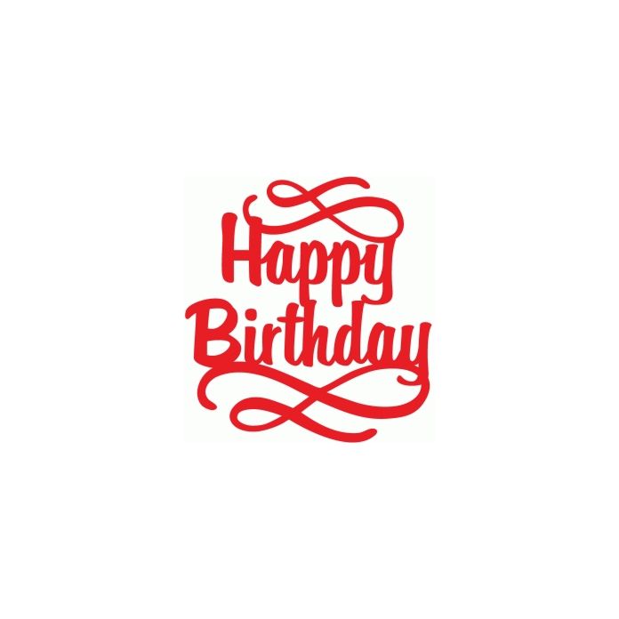 happy birthday flourish