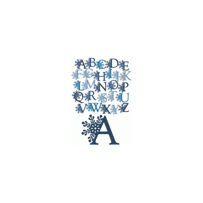snowflake alphabet & letters