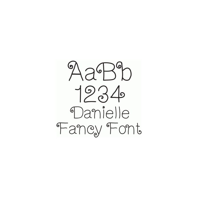 danielle fancy font