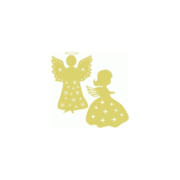 simple sparkling angels