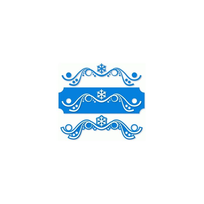 winter flourish borders 3 variations