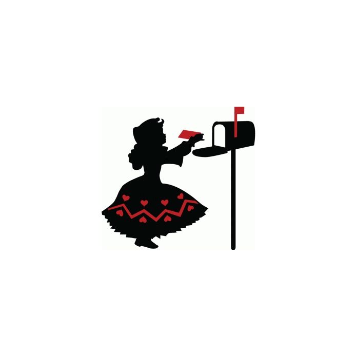 little girl mailing letter