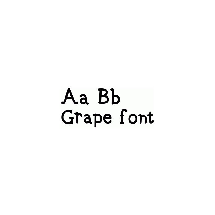 grape font