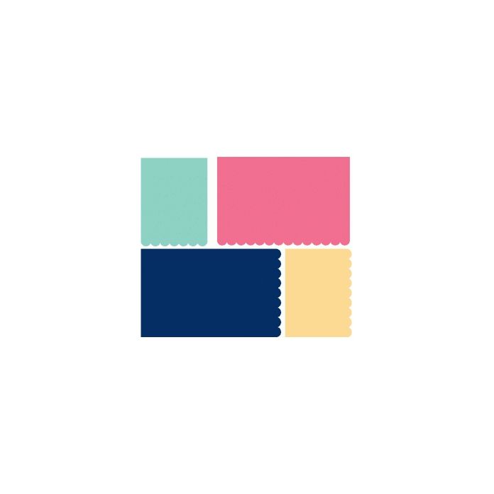 scallop edge journaling card set