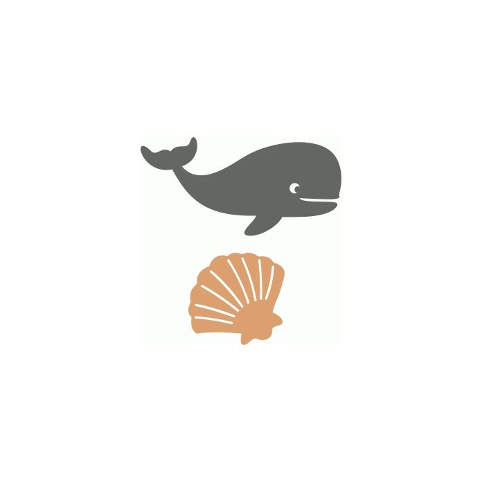 whale & seashell