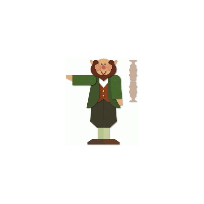 leprechaun stick figure and top-fold card