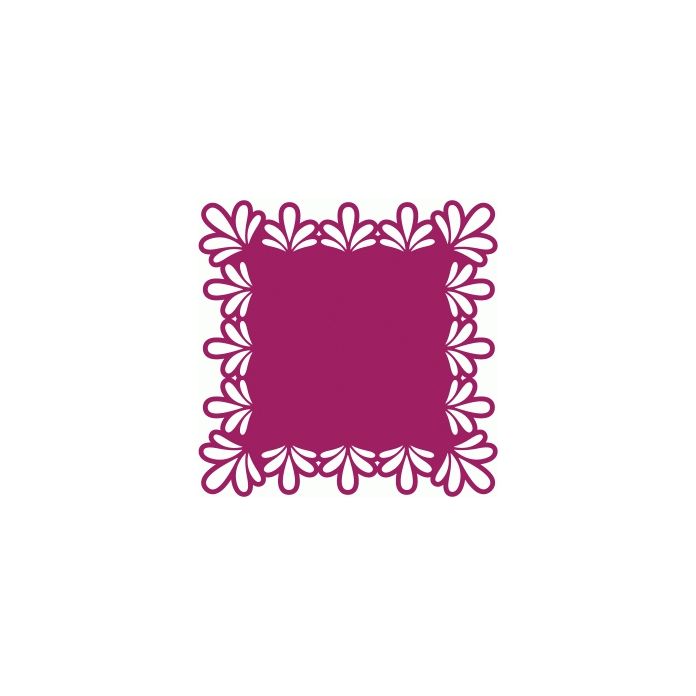 floral border notecard