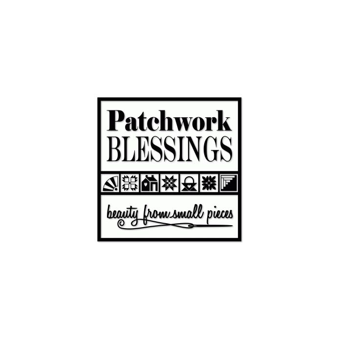 patchwork blessings word art vinyl