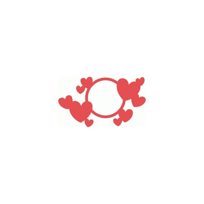heart round frame