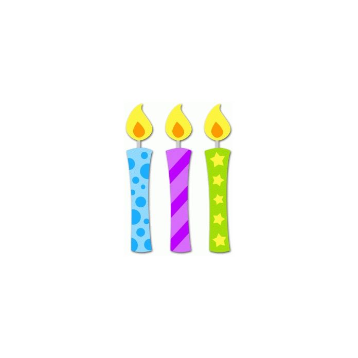 3 birthday candles