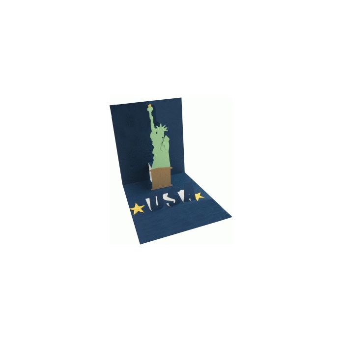 statue of liberty pop up card