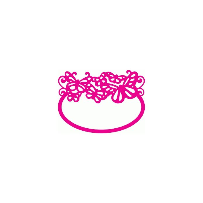butterfly oval frame