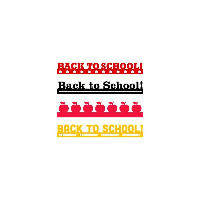back to school borders set