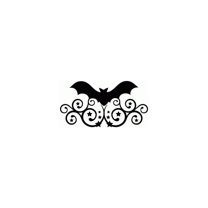 fancy bat swirly flourish