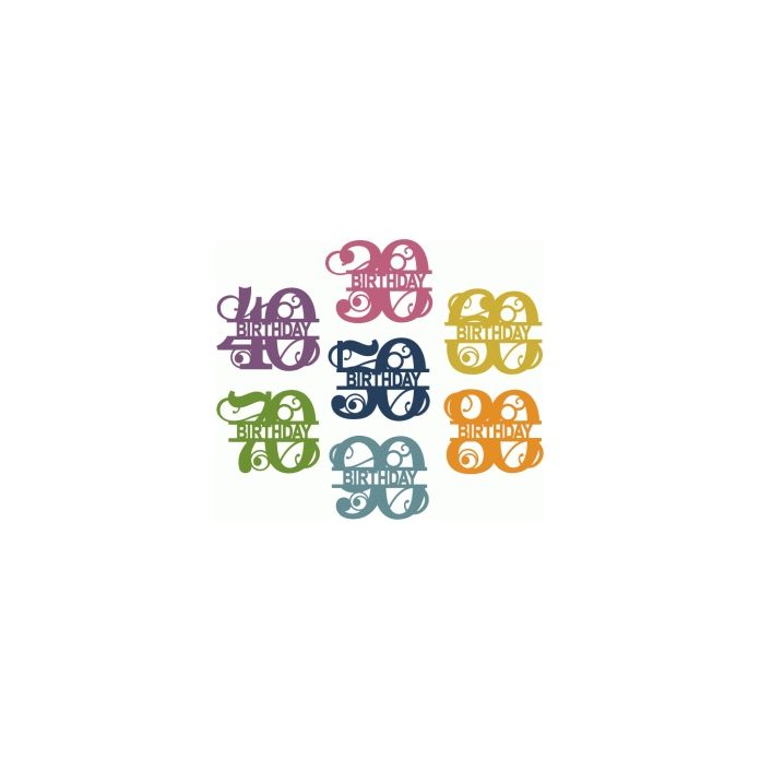 split flourish birthday numbers 30-90