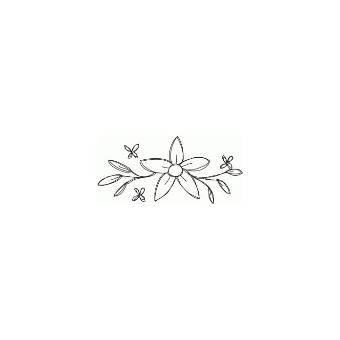 flower border sketch