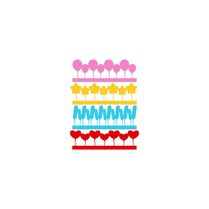 party balloons borders set