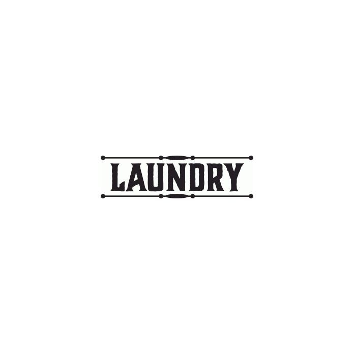 'laundry' vinyl word|68454