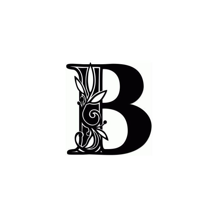 vine monogram b