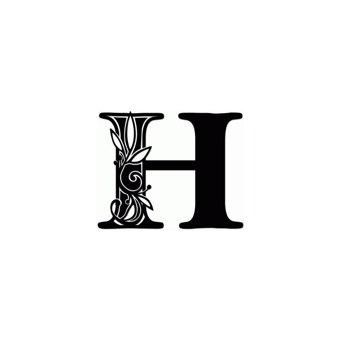 vine monogram h