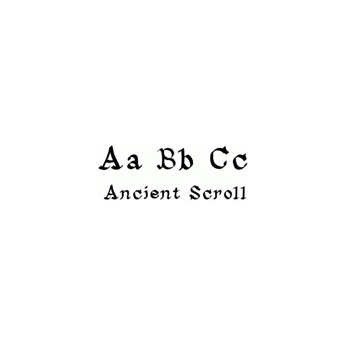ancient scroll font