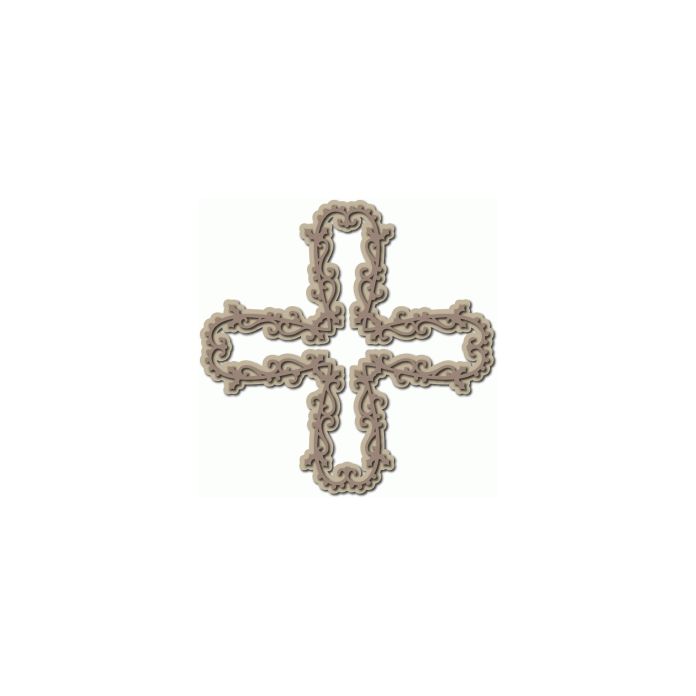 christmas holly cross