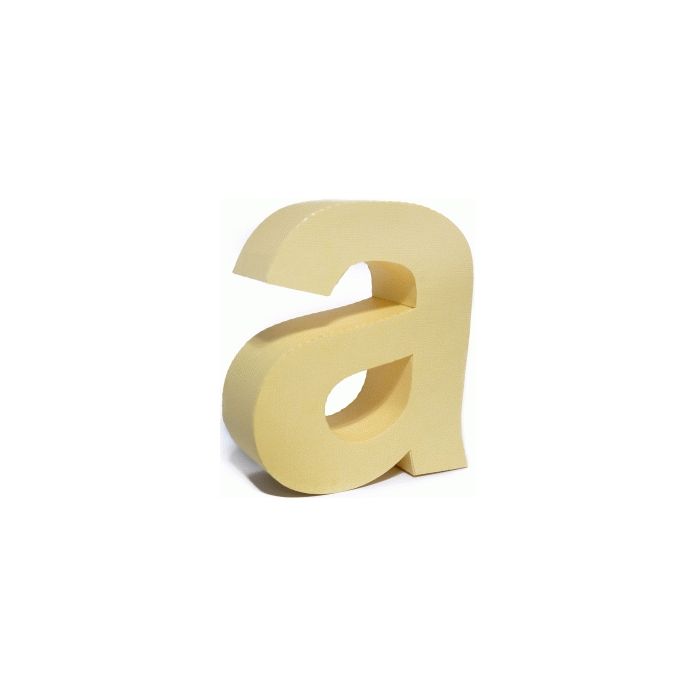 3d lowercase letter block a