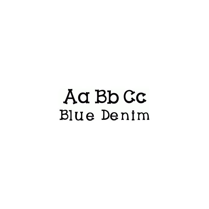 blue denim font