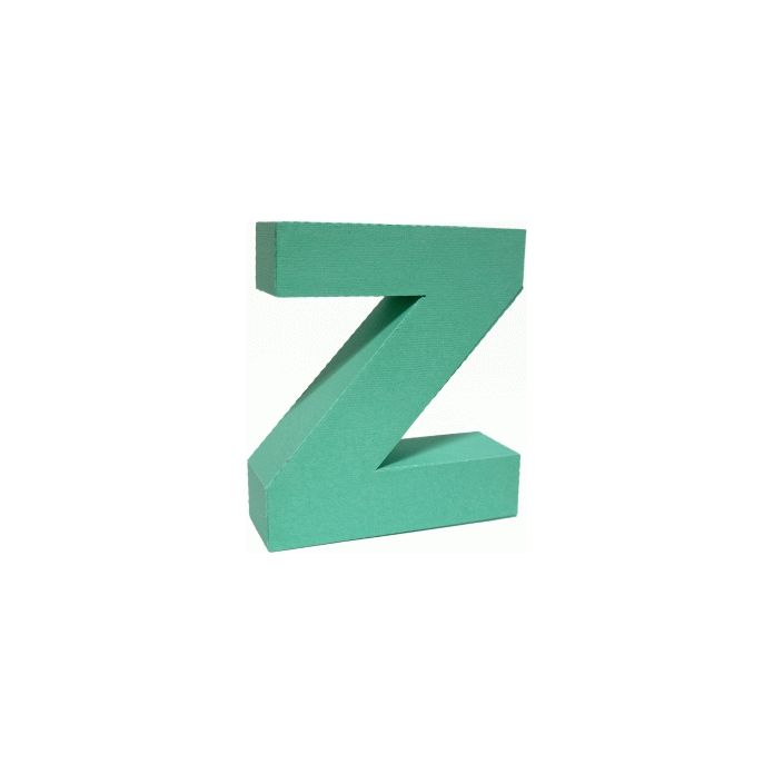 3d lowercase letter block z