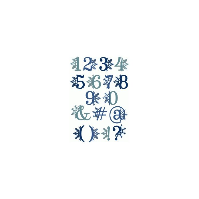 snowflake alpha - punctuation & numbers