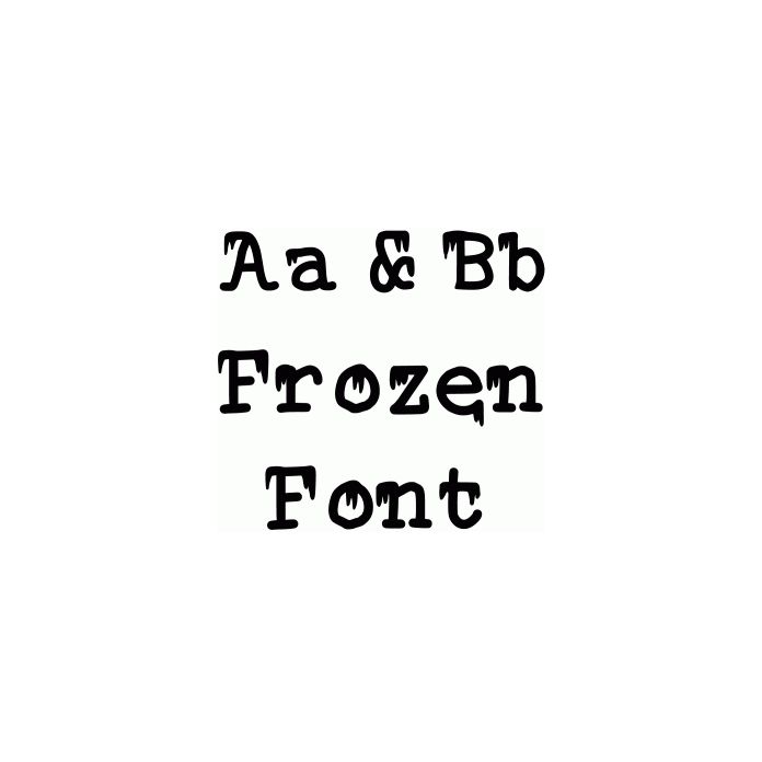 frozen font