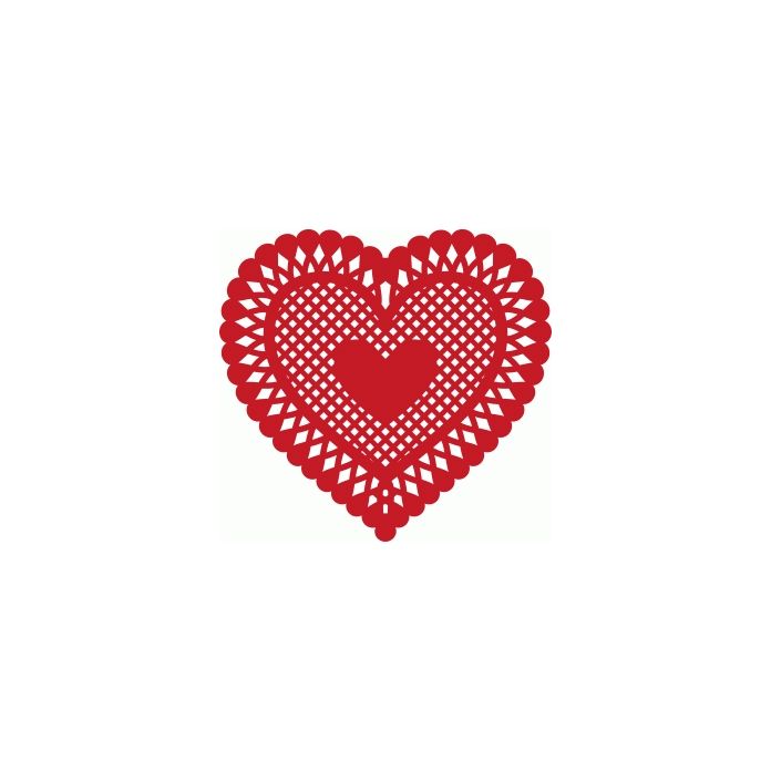 lace valentine heart