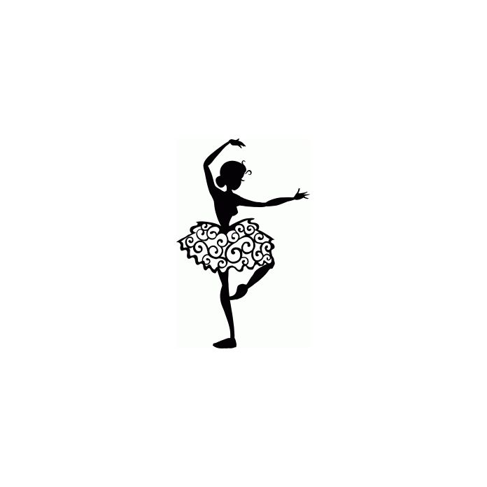 fancy ballerina silhouette