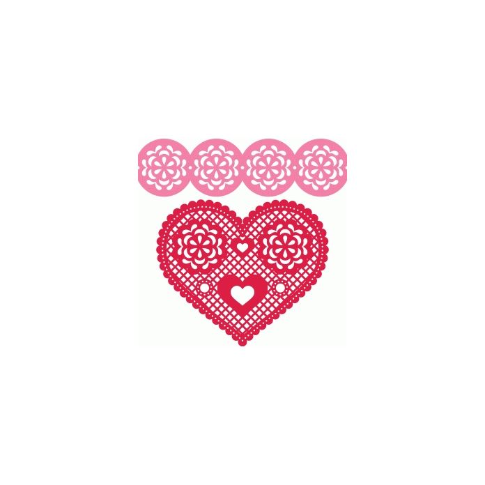 lace heart & border