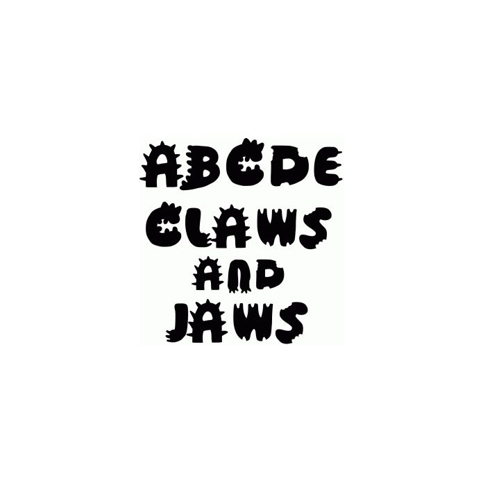 claws and jaws font