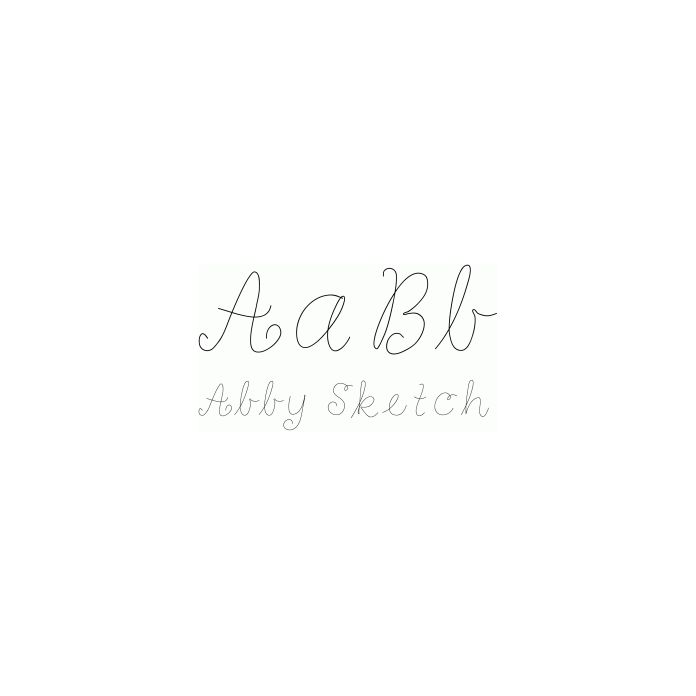 abby sketch font